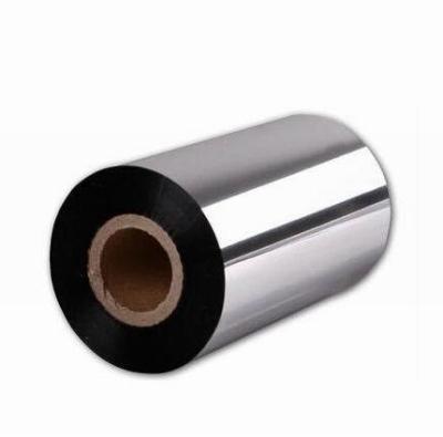 China Black 110mmx300m wax resin ribbon Zebra Compatible - 1 inch Core for sale