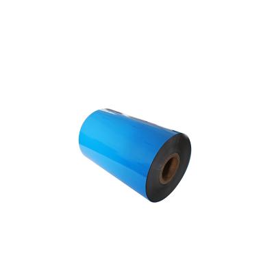 China Custom 110mm x 450m TTR black Wax Resin Thermal Transfer Barcode Printer Ribbon for sale