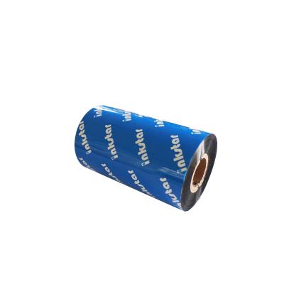 China Good quality black 110 x 450 barcode printable Thermal Barcode Wax Resin Ribbon for sale