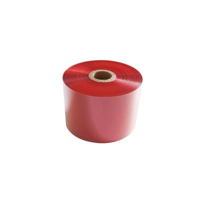 China Red color  washable colored barcode ribbon wax resin thermal transfer ribbon for care label for sale