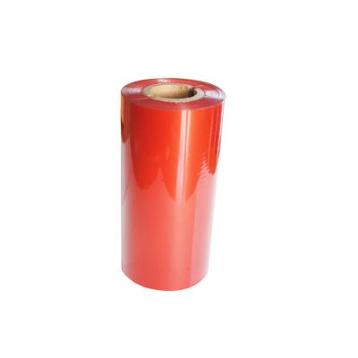 China RED resin ribbon one inch ribbon 110*300 silver leader tape for sale