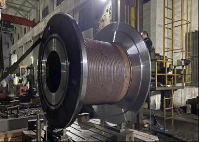 中国 Lbs 0.1-0.5 インチのタワー クレーン用溝付きウインチ ドラム 販売のため