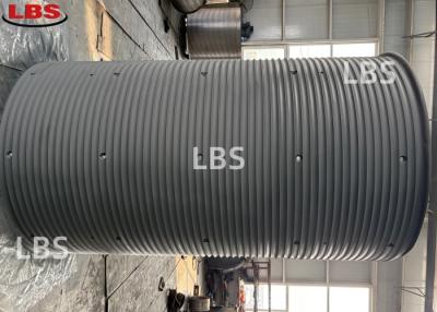 China Right-Handed 50° Q355B Steel LBS Grooved Drum Sleeve RopeSpooling for Mining & Logging Operations for sale