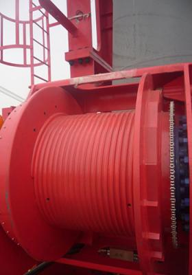 Cina colore rosso di alto potere d'acciaio di 12Ton 16 Ton Tower Crane Winch Alloy in vendita
