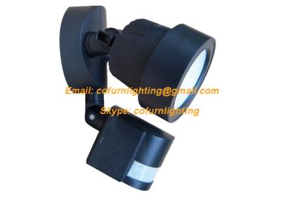 China Porch Motion Sensor Light LED Flood Lights Security Dusk to Dawn Black Color for sale