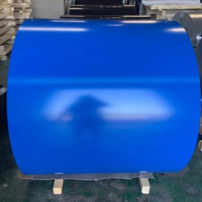 China Roof Tile T351 0.5mm Thick Blue Color Coated Aluminum Coil for sale