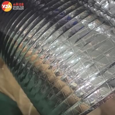 China Rhombus Reinforced Aluminum Foil for Thermal Insulation Metallized Coating Polyester Film Aluminum Foil for sale