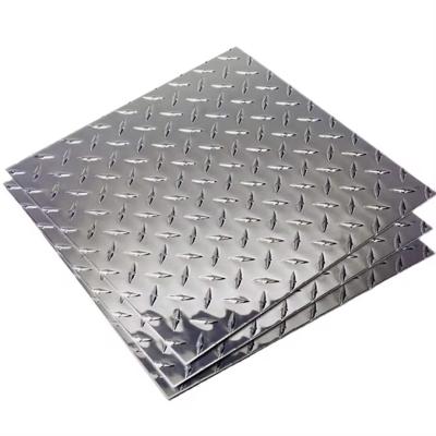 China 5052 5754 Diamond Aluminum Plate / Checkered Patterned Plate / Embossed Perforated Aluminum Sheet for sale