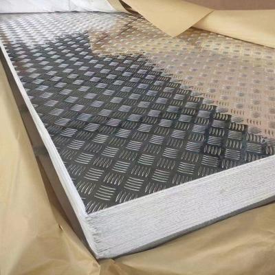 China 5754 Aluminum Sheet 5 Bar 5mm 4x8 Sheet Aluminum Diamond Plate Embossing Aluminum Sheet Roll for sale
