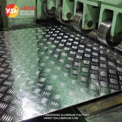 China H112 Aluminium Chequered Plate 5 Bars 4x8 Aluminum Diamond Plate for sale