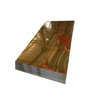 China Yongsheng 1000mm Mirror Polished Aluminium Sheet Rose Gold For Reflector 2021 for sale