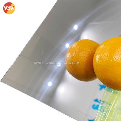 China Silver Colored Clear Mirror Aluminum Sheet Coil 0.2mm 6.0mm 3mm To 3000mm Width for sale