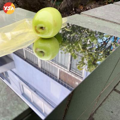 China Large Size Aluminum Mirror Finish Sheet Anodized Polished 3mm 900mm 800mm for sale
