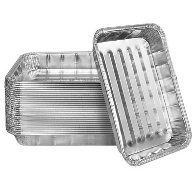 China Disposable Broiler Pan Grill Big BBQ Roaster for Cooking Aluminum Tray for sale