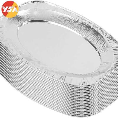 China Medium Steamer 15cm Aluminum Foil Tray Containers For Grilling Fish for sale
