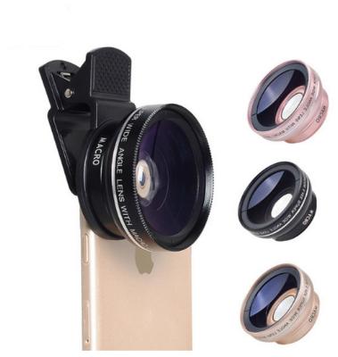 China Phone Lens kit 0.45x Super Wide Angle & 12.5x Super Macro Lens HD Camera Lens for iPhone 6S 7 Xiaomi more cellphone for sale