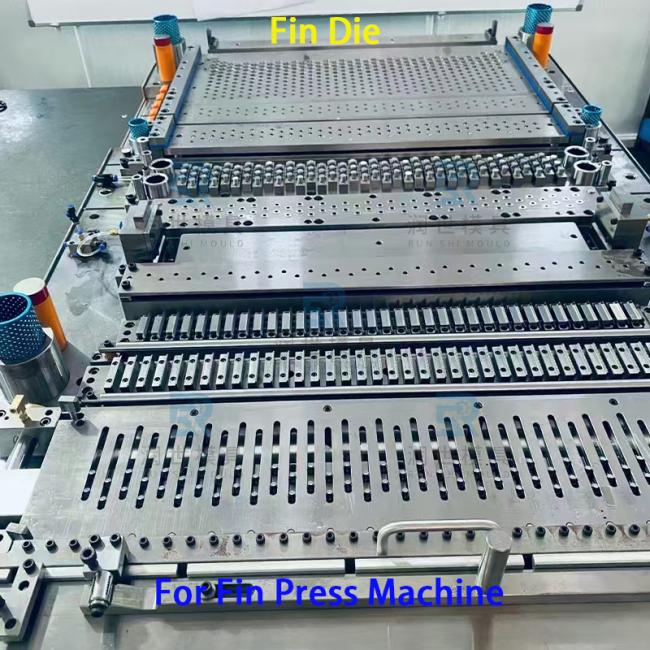 Fin Line machine close-up view showing precision components