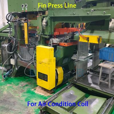 China Servo Control Fin Press Line Touch Screen Fin Press Machine For Heat Exchanger Aluminum Foils for sale