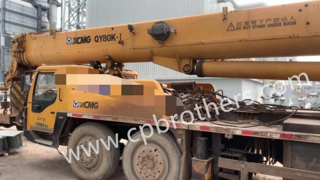 2010 Used 80ton Used Truck Crane Truck-Mounted Telescopic Crane