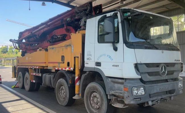 Used Putzmeister Concrete Trailer Pump 46m Static Pump for Sale