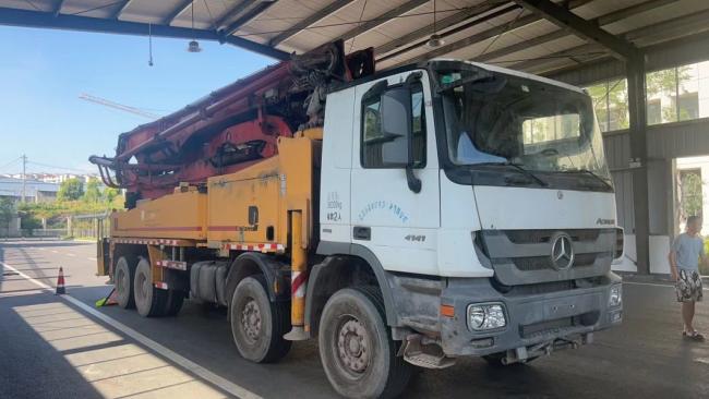 Used Putzmeister Concrete Trailer Pump 46m Static Pump for Sale