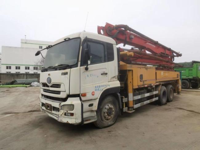 2009 38m Pm Concrete Pump on I. Suzu Truck Concrete Boom Pump Used Heavy Equipment