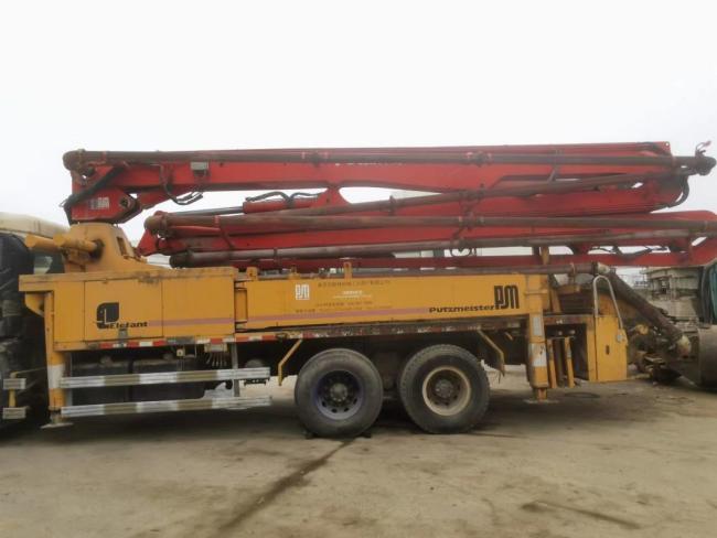 2009 38m Pm Concrete Pump on I. Suzu Truck Concrete Boom Pump Used Heavy Equipment