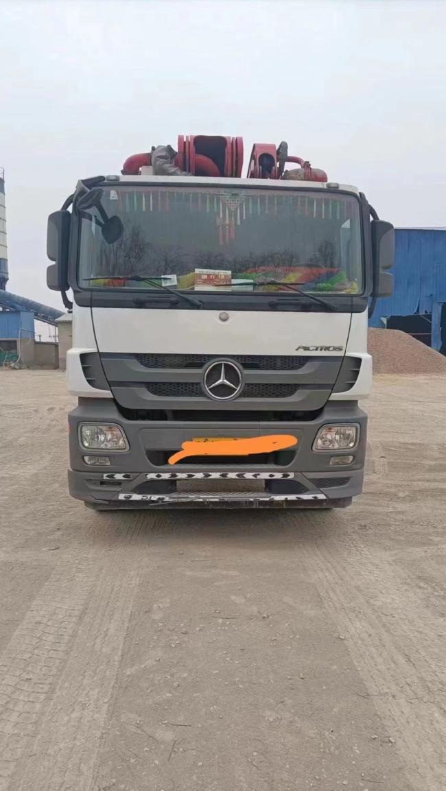 56m Benz Concrete Equipment Concrete Placing Boom Beton Pumping Machine Used Truck Mounted Concrete Pump