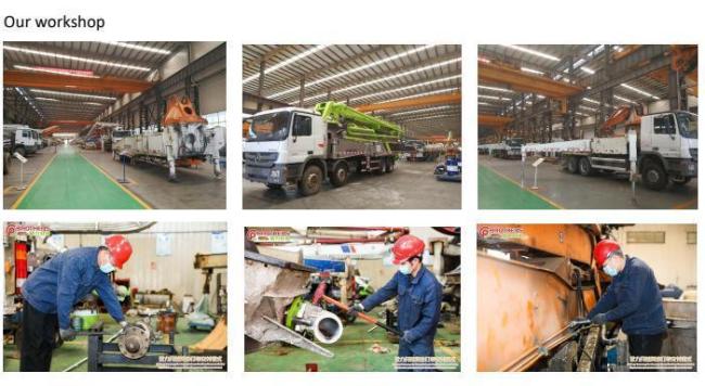 56m Benz Concrete Equipment Concrete Placing Boom Beton Pumping Machine Used Truck Mounted Concrete Pump