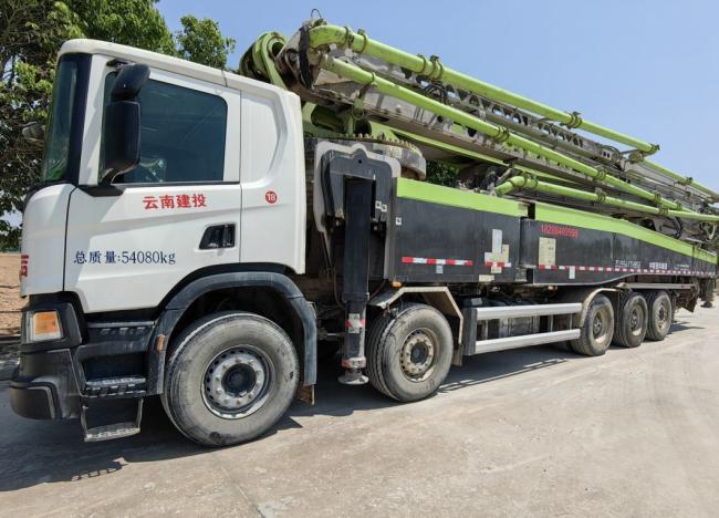 Good Condition Zoomlion Mass Footings High Rise Buildings Large Volumes Concrete Pumper Super Long Boom Concrete Pump 67m Beton Pump