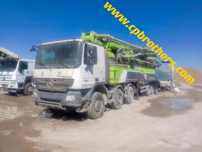 Highly Powerful 2014 Zoomlion 74m Super Long Boom Pump Concrete Pump Ready Mix on Benz Chassis Factory Directly Support