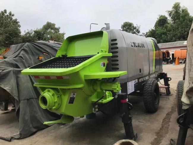 2019 Zoomlion Used Trailer Pump in Stock Good Looking and Condition Concrete Pump