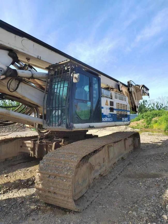 2012 Solimec Sr80 Hydraulic Rotary Drilling Rig Core Barrel Rock Drill Foundation Construction Equipment Used Drill Rig