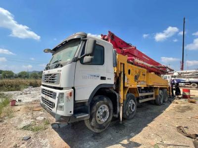 中国 42m プッツマイスター コンクリートポンプ トラック ホワイト色と販売後サービス 販売のため