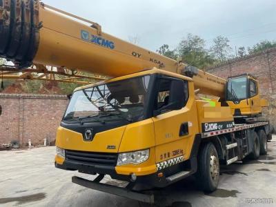 China 25K5a Hydraulic Truck Crane with 5 Boom Sections and ISO9001 Certified Used Equipment for sale