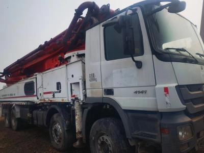 中国 56m マックス.垂直範囲 赤 重用機器 ブームポンプ プッツマイスター ポンプトラック 販売のため