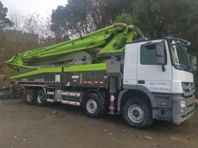 China Semi-Dry Shotcrete Type Zoomlion 56m Used Truck Pump for White Ready-Mix Concrete Company for sale