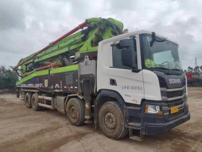 120m 178 παραγωγικότητα ZLJ5440THB Χρησιμοποιούμενο Zoomlion 63μετρική αντλία ρυμουλκούμενου μεταχειρισμένο φορτηγό αντλία