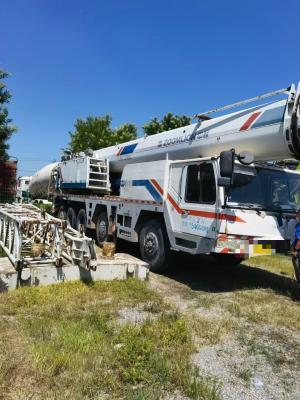 중국 5 팔 크레인 지브 최대 들어올림 높이 40m Zoomlion 90ton 중고용 트럭 크레인 모바일 판매용