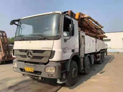 China Second Hand Pump Truck Mixer Building Zoomlion 52m Concrete Pump Semi-Dry Shotcrete Type for sale