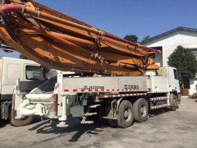 Cina Zoomlion ZLJ5339THB Pompa di cemento di seconda mano attrezzature pesanti usate 47m Tipo cilindro in vendita