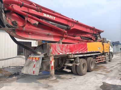 China 56 Meter Max.Vertical Reach Concrete Mixer Machine with 12/8.3 MPa Output Pressure for sale