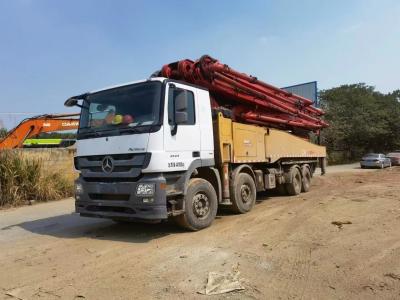 China After-sales Service 2019 Sy 56m Semi-Dry Concrete Pump on Benz Truck Concrete Boom Pump for sale