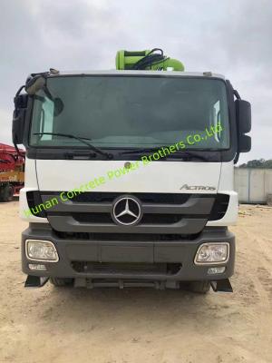 Chine 2012 Zoomlion 47 mètres camion de pompe à béton avec section à béton semi-sec 5 boom à vendre