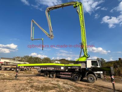 China Green Refurbished Zoomlion Concrete Mixer Machine 56 Meter Used Concrete Pump Truck for sale