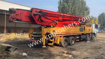 China 2013 Putzmeister 56m Gebrauchtwagenmontierte Betonpumpe mit Bauprojekten zu verkaufen