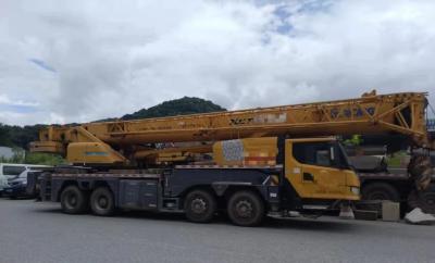 중국 오렌지 55TON 크레인 중고용 트럭 수압 토양 이동 트럭에 장착된 망원경 크레인 판매용