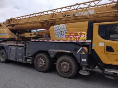 중국 셰프트 번호 4 55톤 토리안 이동 크레인 건설 기계 오렌지 색 판매용