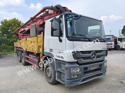 China 2018 Gebrauchte Betonpumpe auf Mercedes Benz 49m Pumpe mit hydraulischem Bearbeitungsprozess zu verkaufen