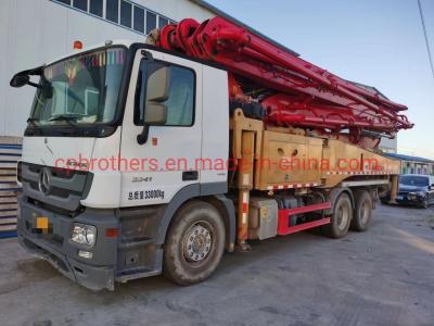China Sy 49 Meter Gebraucht-Schwergeräte-Boom-Pumpe für Beton-Bathing-Anlage in roter Farbe zu verkaufen